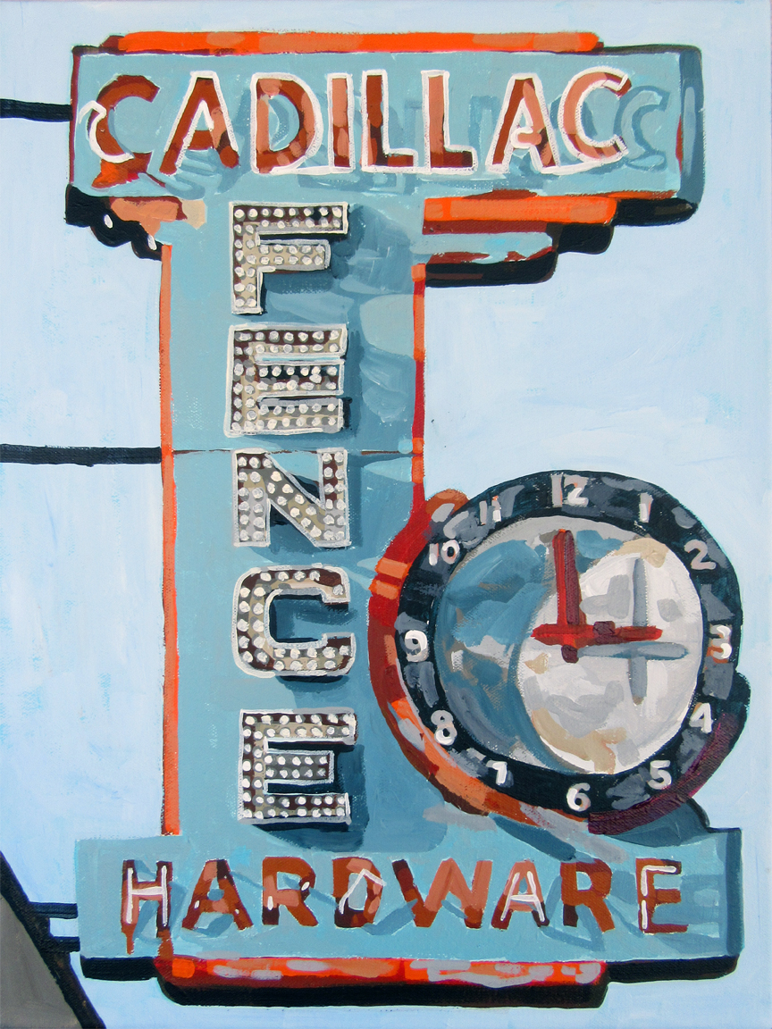 Cadillac Clock – Melinda Patrick Art